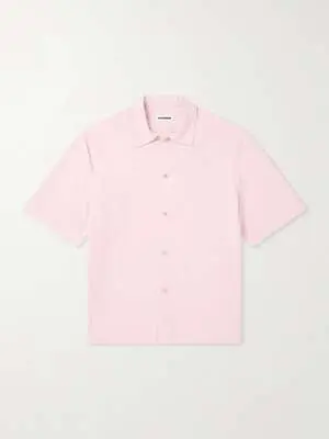 JIL SANDER Spread-collar Poplin Shirt - Pink