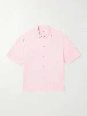 JIL SANDER Spread-collar Poplin Shirt - Pink