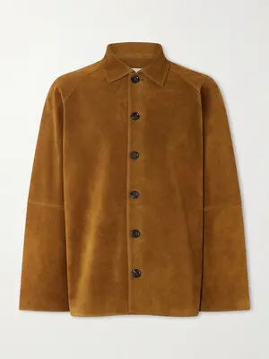 Studio Nicholson Bowe Suede Jacket - Brown