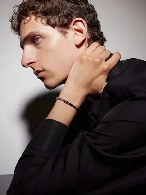 John Hardy Sterling And Onyx Beaded Chain Bracelet