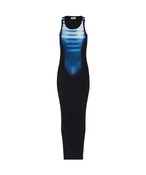 JEAN PAUL GAULTIER Sleeveless Maxi Dress - Black