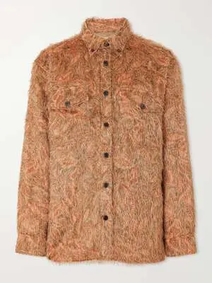 Dries Van Noten Cromo Fil Coupé Jacquard Overshirt