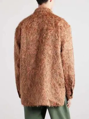 Dries Van Noten Cromo Fil Coupé Jacquard Overshirt