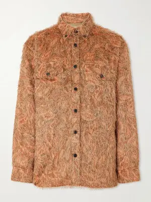 Dries Van Noten Cromo Fil Coupé Jacquard Overshirt