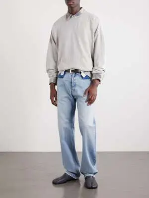 MAISON MARGIELA Double Layered Cotton-fleece Sweatshirt