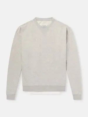 MAISON MARGIELA Double Layered Cotton-fleece Sweatshirt