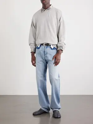 MAISON MARGIELA Double Layered Cotton-fleece Sweatshirt