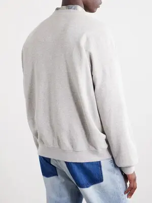 MAISON MARGIELA Double Layered Cotton-fleece Sweatshirt