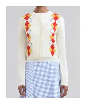 Marni Wool Argyle Cardigan