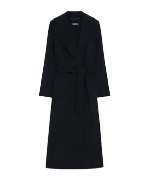 Max Mara Long-sleeved Coat - Midnight Blue