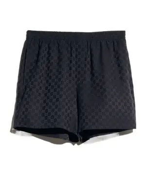 Gucci Gg Silk Jacquard Shorts - Dark Blue