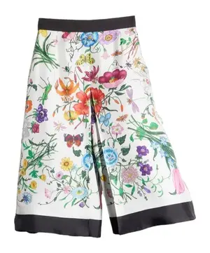 Gucci Printed Silk Pants - Multi-color