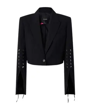 Pinko Lace-up Cropped Jacket