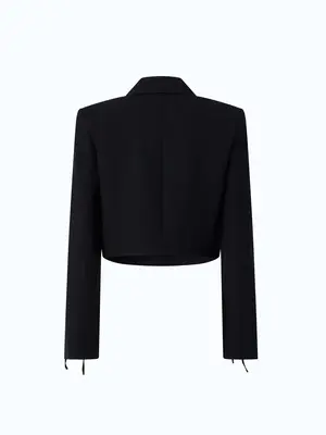 Pinko Lace-up Cropped Jacket