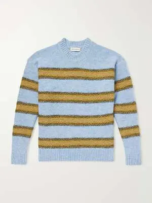Dries Van Noten Master Striped Alpaca-blend Sweater