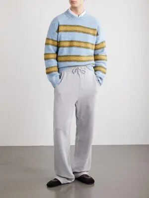 Dries Van Noten Master Striped Alpaca-blend Sweater