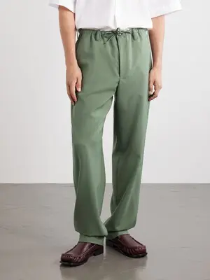 Dries Van Noten Penny Straight-leg Wool Trousers