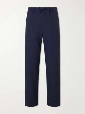 Dries Van Noten Penny Straight-leg Wool Trousers - Navy