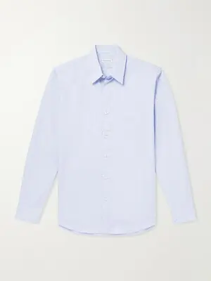Dries Van Noten Curles Cotton-poplin Shirt - Blue