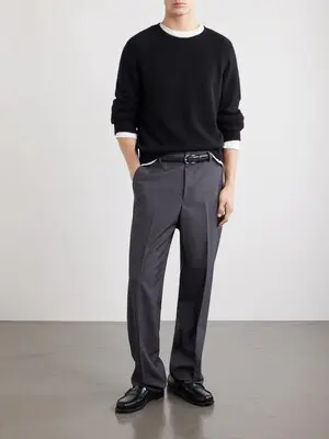 A.p.c. Dylan Straight-leg Grain De Poudre Trousers