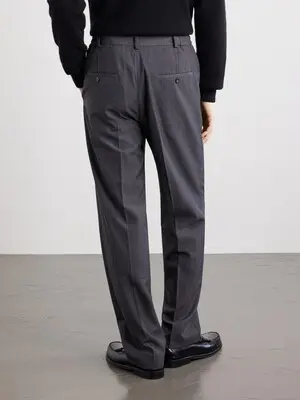 A.p.c. Dylan Straight-leg Grain De Poudre Trousers