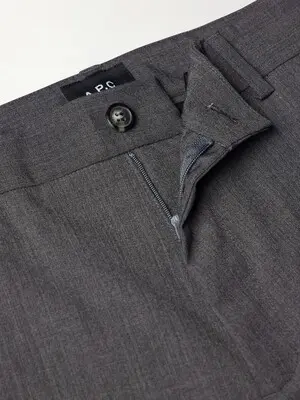 A.p.c. Dylan Straight-leg Grain De Poudre Trousers