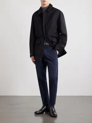 TOM FORD Tapered Cotton-blend Twill Trousers