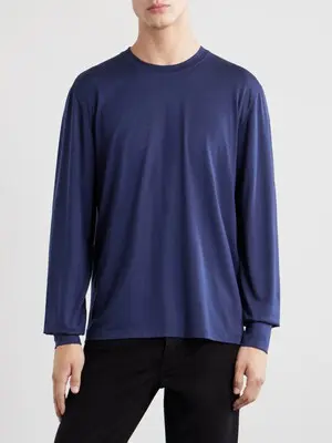 TOM FORD Lyocell And Cotton-blend Jersey T-shirt