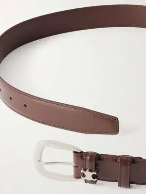 Celine Vivienne Leather Belt With Triomphe Embellishment
