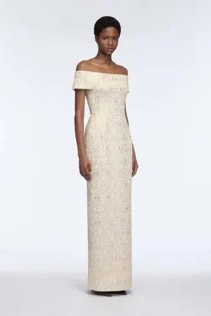 EMILIA WICKSTEAD Antep Dress In Metallic Jacquard