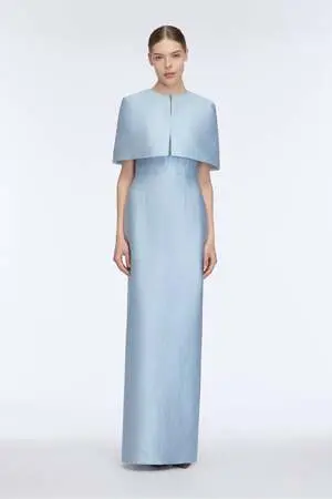 EMILIA WICKSTEAD Domie Cape In Embossed Cloqu
