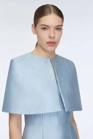 EMILIA WICKSTEAD Domie Cape In Embossed Cloqu