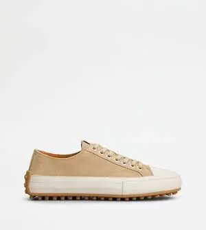 TOD'S Sneakers In Suede - Beige