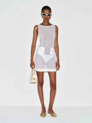 REFORMATION Vintage D&g Lace Pocket Mini Dress