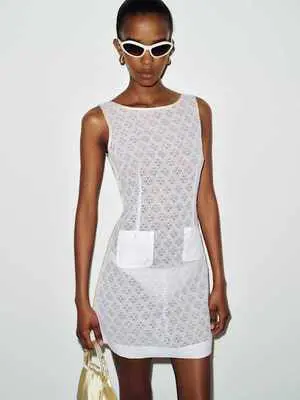 REFORMATION Vintage D&g Lace Pocket Mini Dress