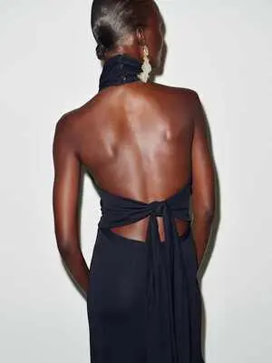 REFORMATION Moschino Vintage Backless Maxi Dress