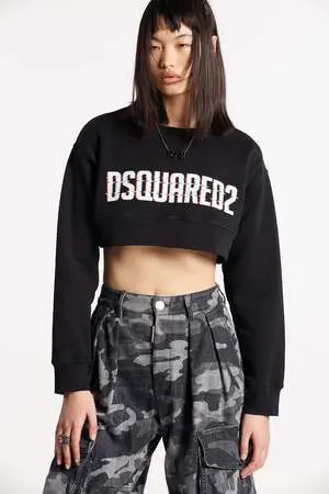 Dsquared2 Cropped Cool Sweatshirt