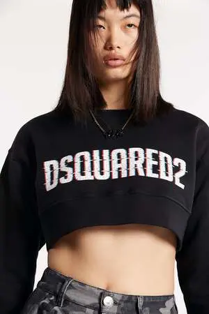 Dsquared2 Cropped Cool Sweatshirt