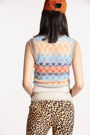 Dsquared2 Jacquard Vest Knit