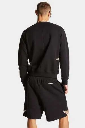 Dsquared2 Relaxed Fit Star Embellished Bermuda Shorts