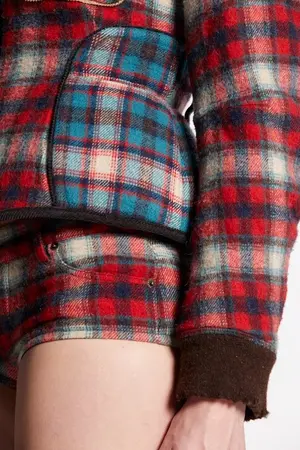 Dsquared2 Canadian Check Wool Blend Jacket