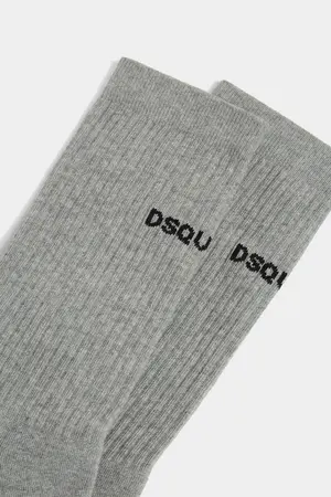 Dsquared2 Mid-crew Socks - Grey