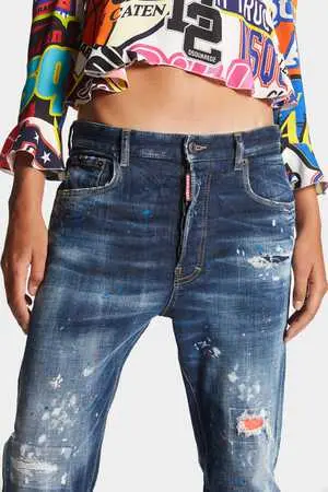 Dsquared2 Dark Neon Splash Wash 642 Jeans