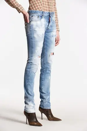 Dsquared2 Light Ripped Wash 24/7 Jeans