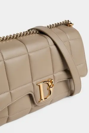 Dsquared2 Statement Soft Shoulder Bag - Black