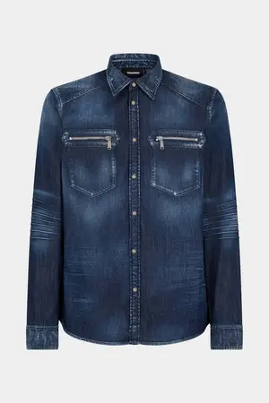 Dsquared2 Classic Western Shirt - Blue