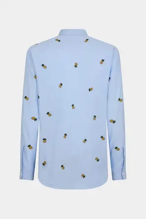 Dsquared2 Embroidered Fruits Shirt - Blue