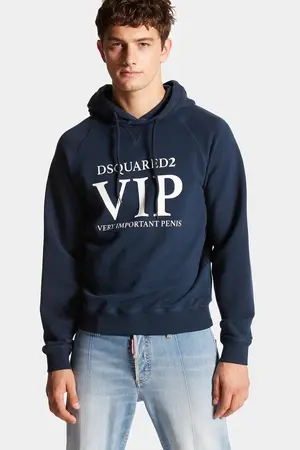 Dsquared2 Cotton Fleece Raglan Fit Hoodie