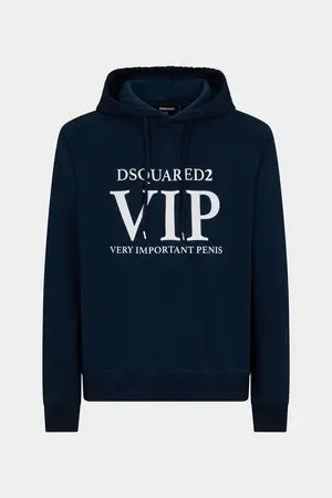 Dsquared2 Cotton Fleece Raglan Fit Hoodie - Blue