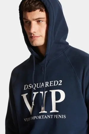 Dsquared2 Cotton Fleece Raglan Fit Hoodie